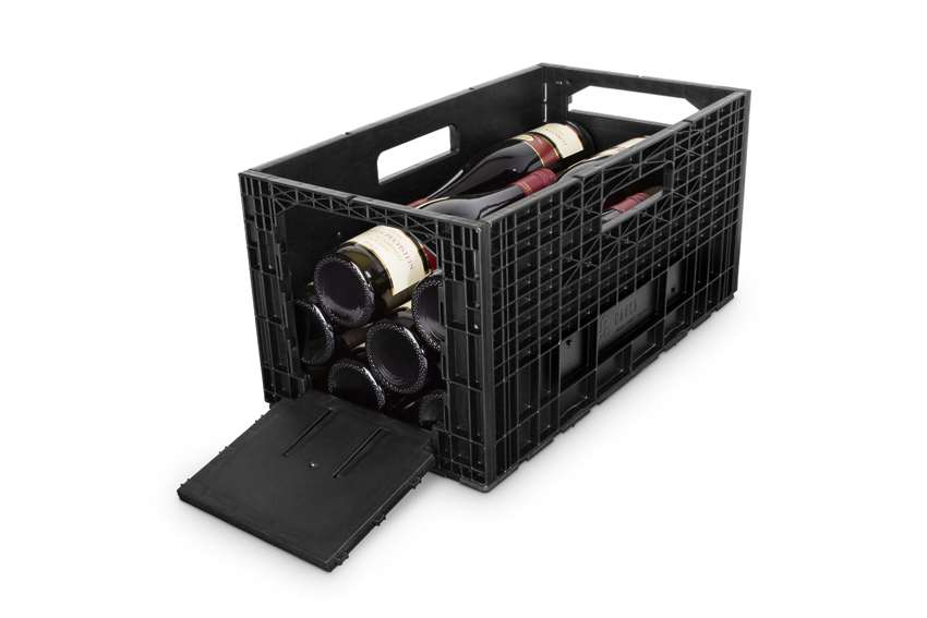 Qubb - Winebox - caisse à vin pliable - pour 12 bouteilles 0.75l